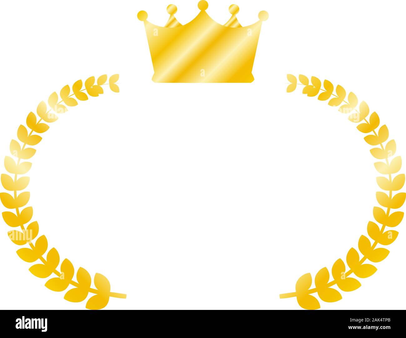 This is a illustration of Wide Round frame of aurel and Crown Stock ...