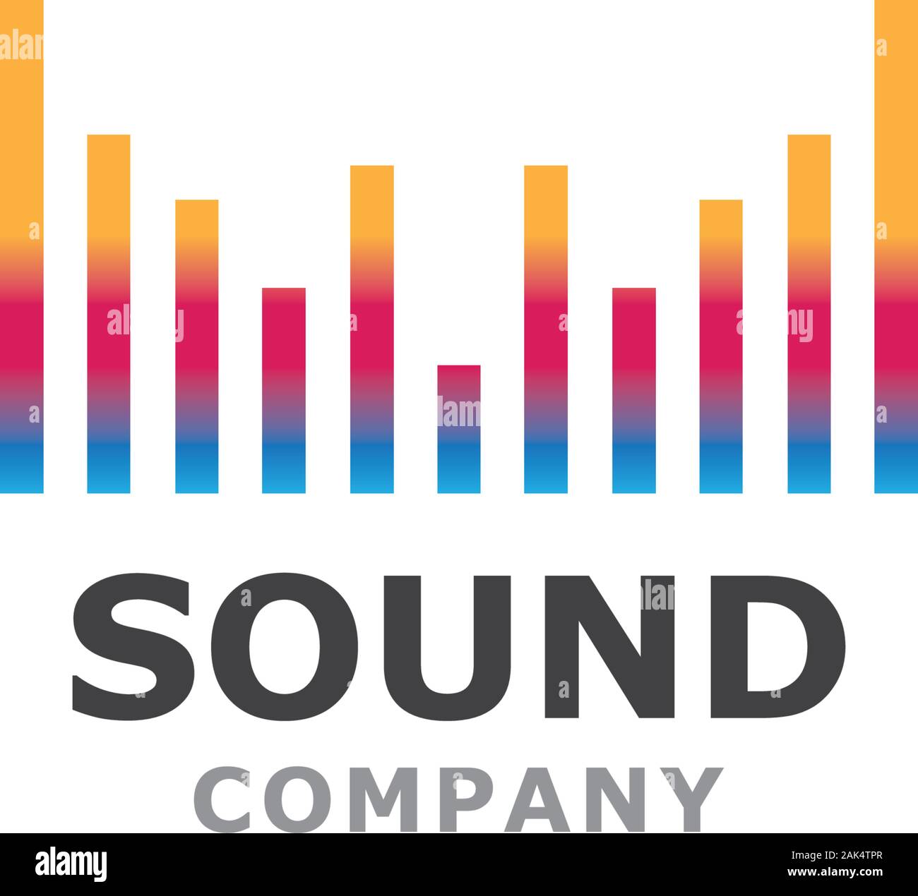 Sound waves vector illustration design template Stock Vector Image ...