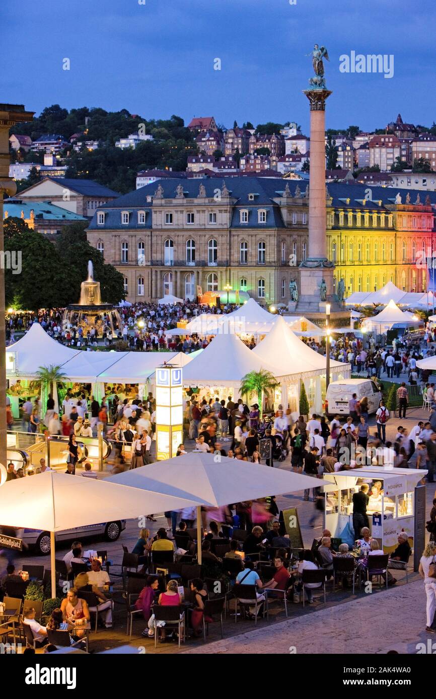 Sommerfest auf den Stuttgarter Schlossplatz, Stuttgart/Schwäbische Alb ...
