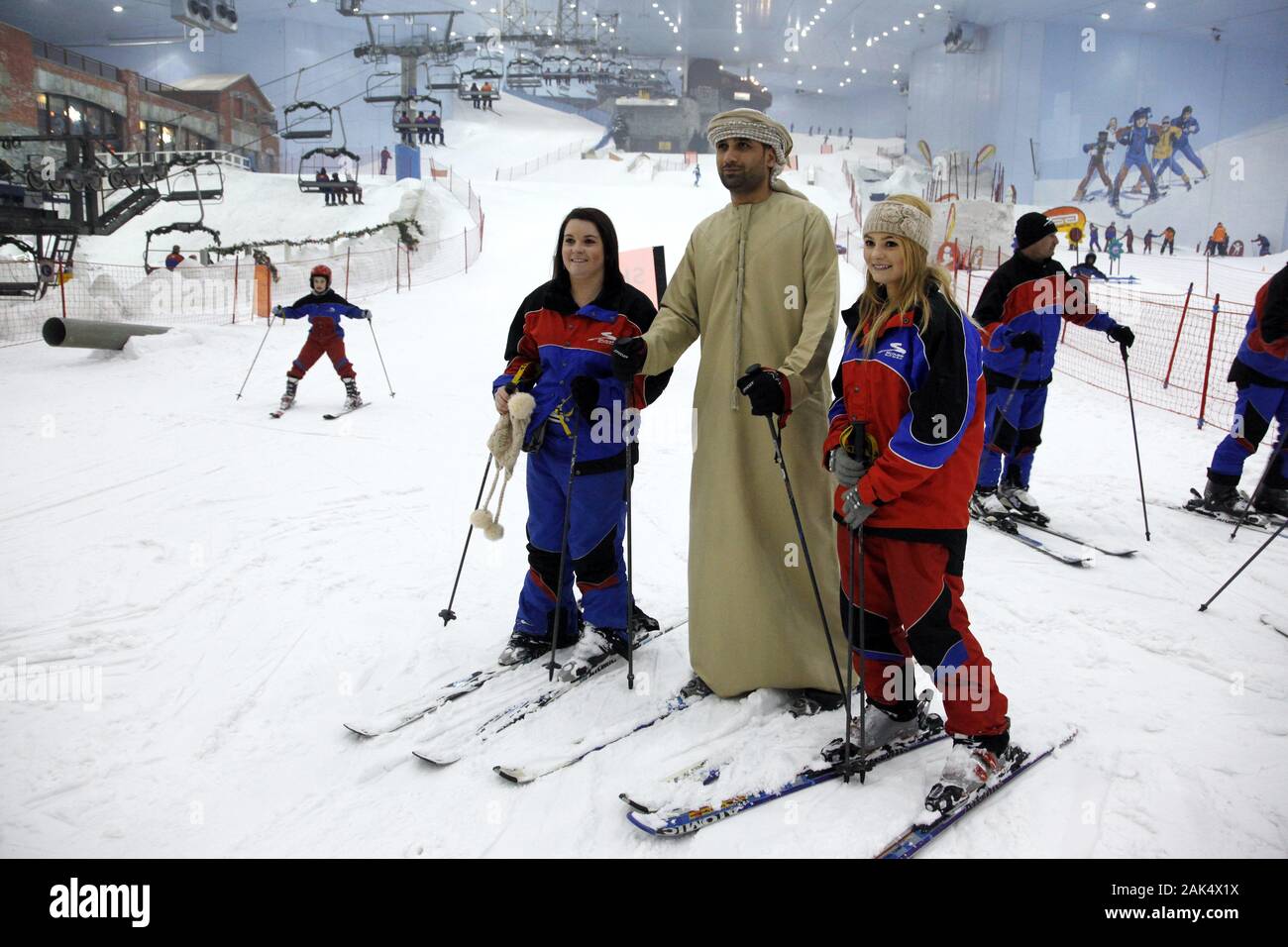 Dubai: Ski Dubai Skidome, Bestandteil der Mall of the Emirates, Dubai ...