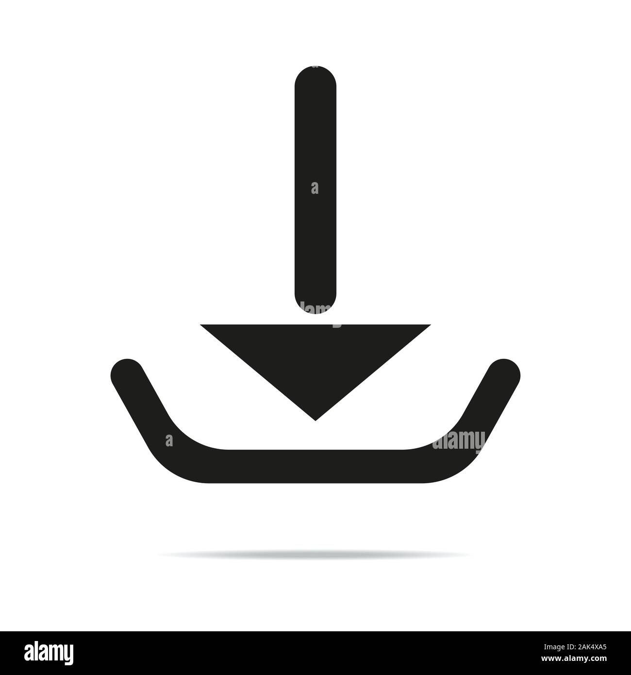 Download vector icon, install symbol. Modern, simple flat vector ...