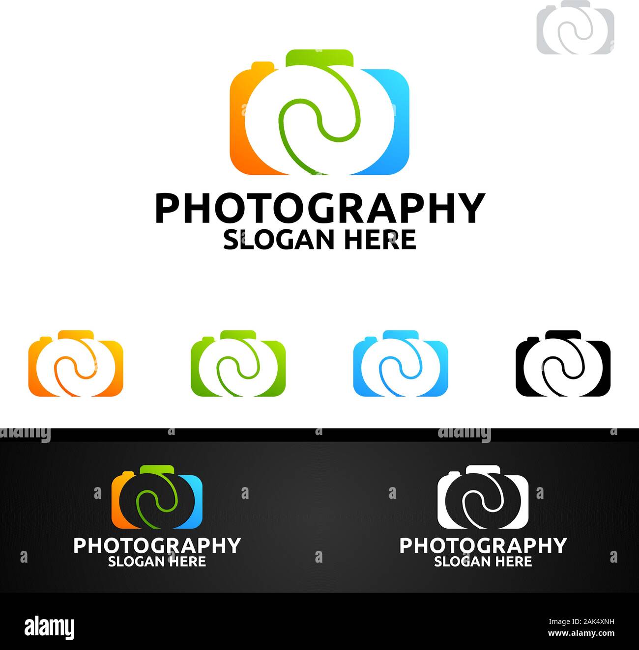Infinity Camera Photography Logo Icon Vector Design Template Stock ...