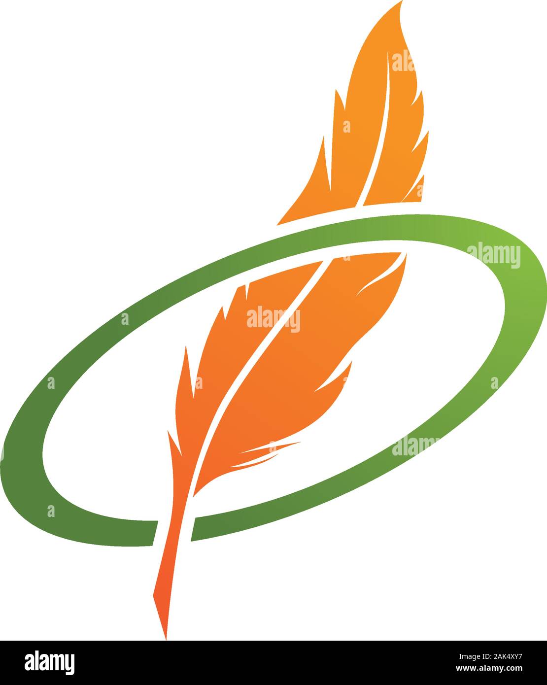 Feather pen Logo template Vector illustration Stock Vector Image & Art ...