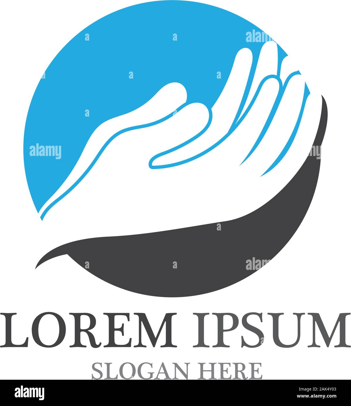 praying hands symbol and logo vector Stock Vector Image & Art - Alamy