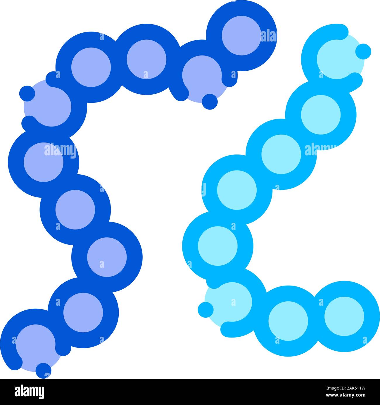 Biology Element Bacteria Vector Thin Line Icon Stock Vector Image & Art ...