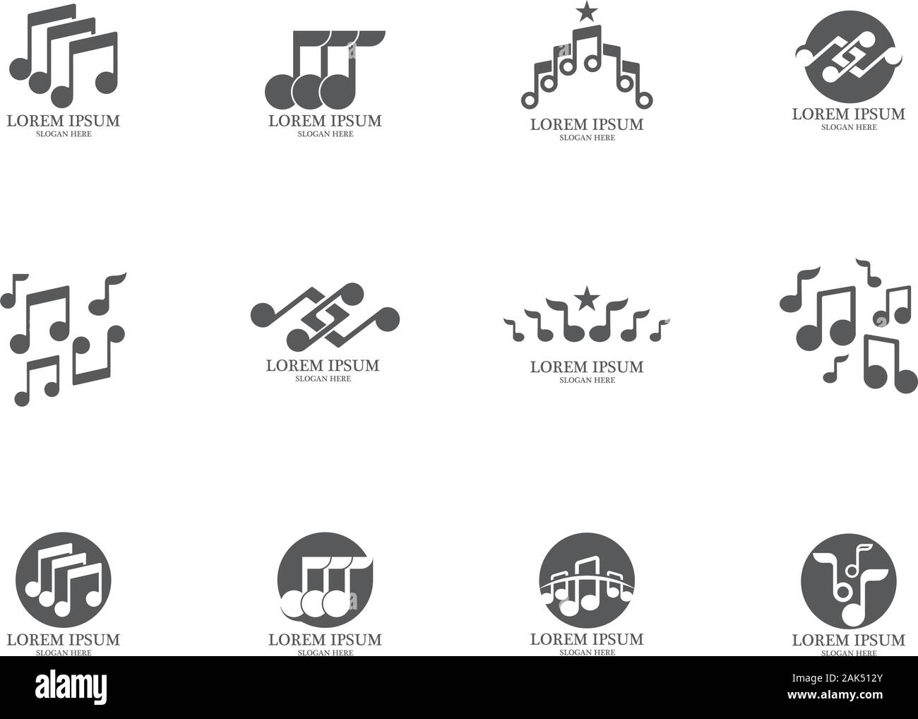 Music note Icon Vector illustration design Stock Vector Image & Art - Alamy