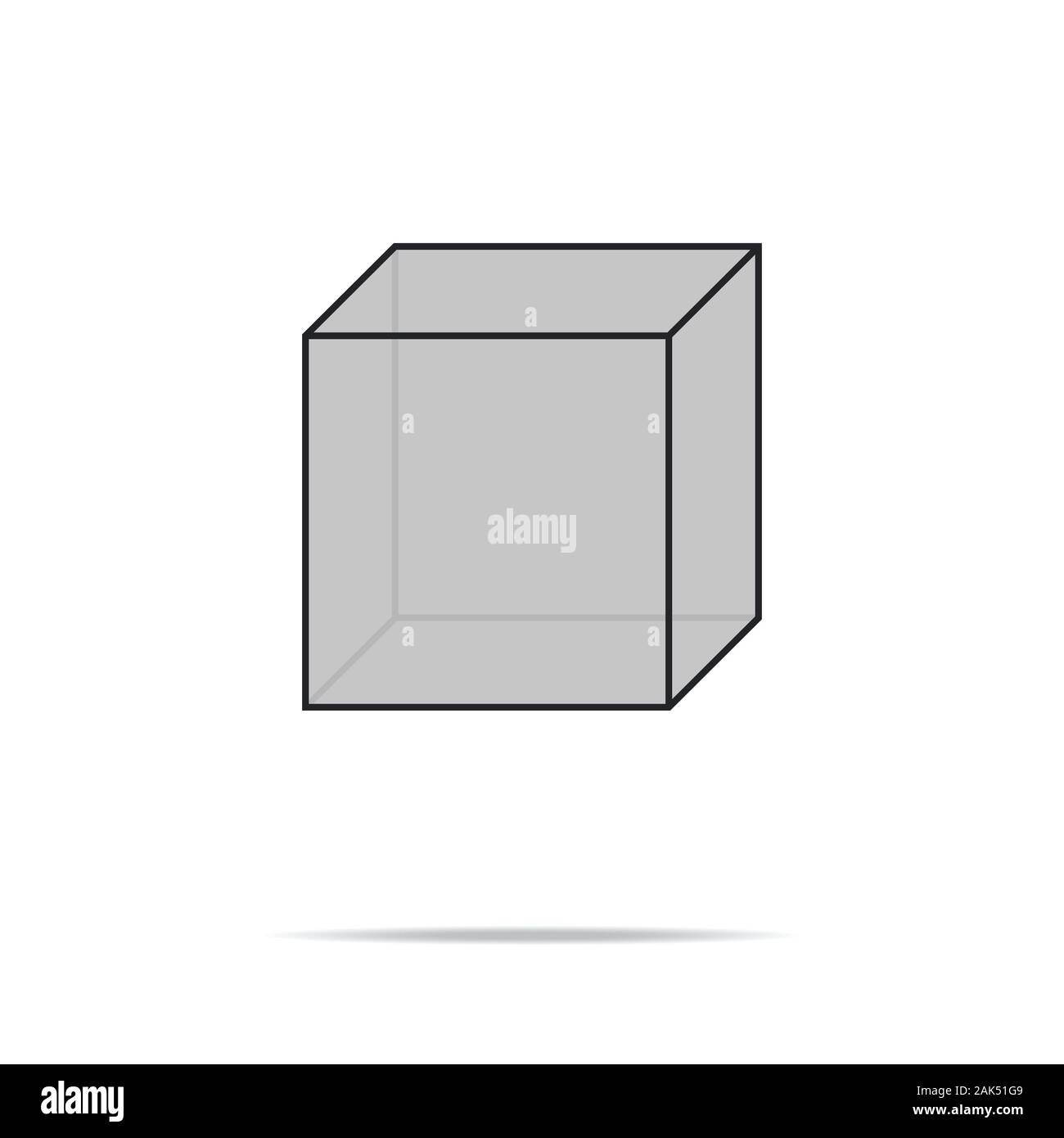 Blank paper or cardboard box template. Vector illustration Stock Vector ...