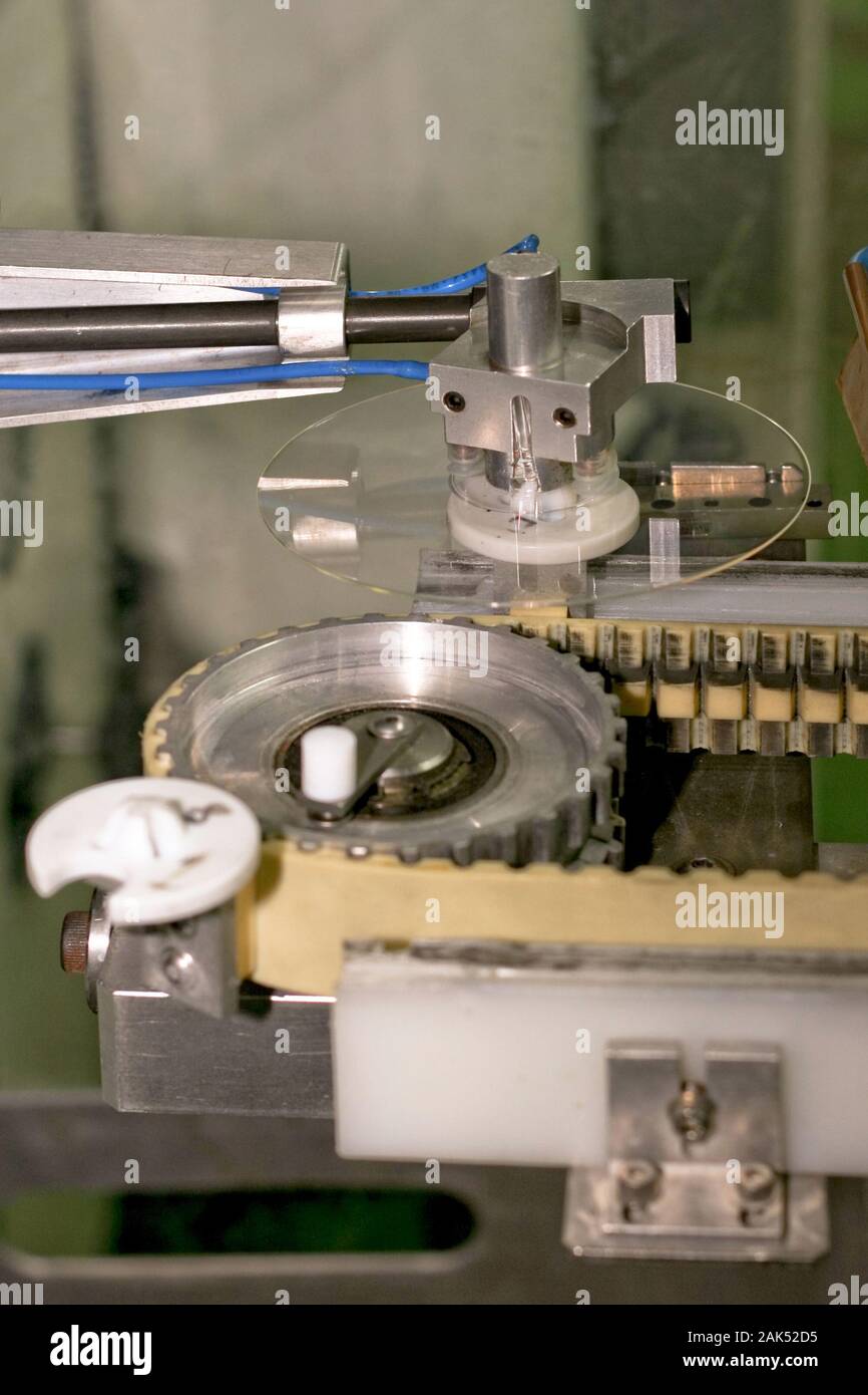 Inside CD and DVD disc production factory Stock Photo - Alamy
