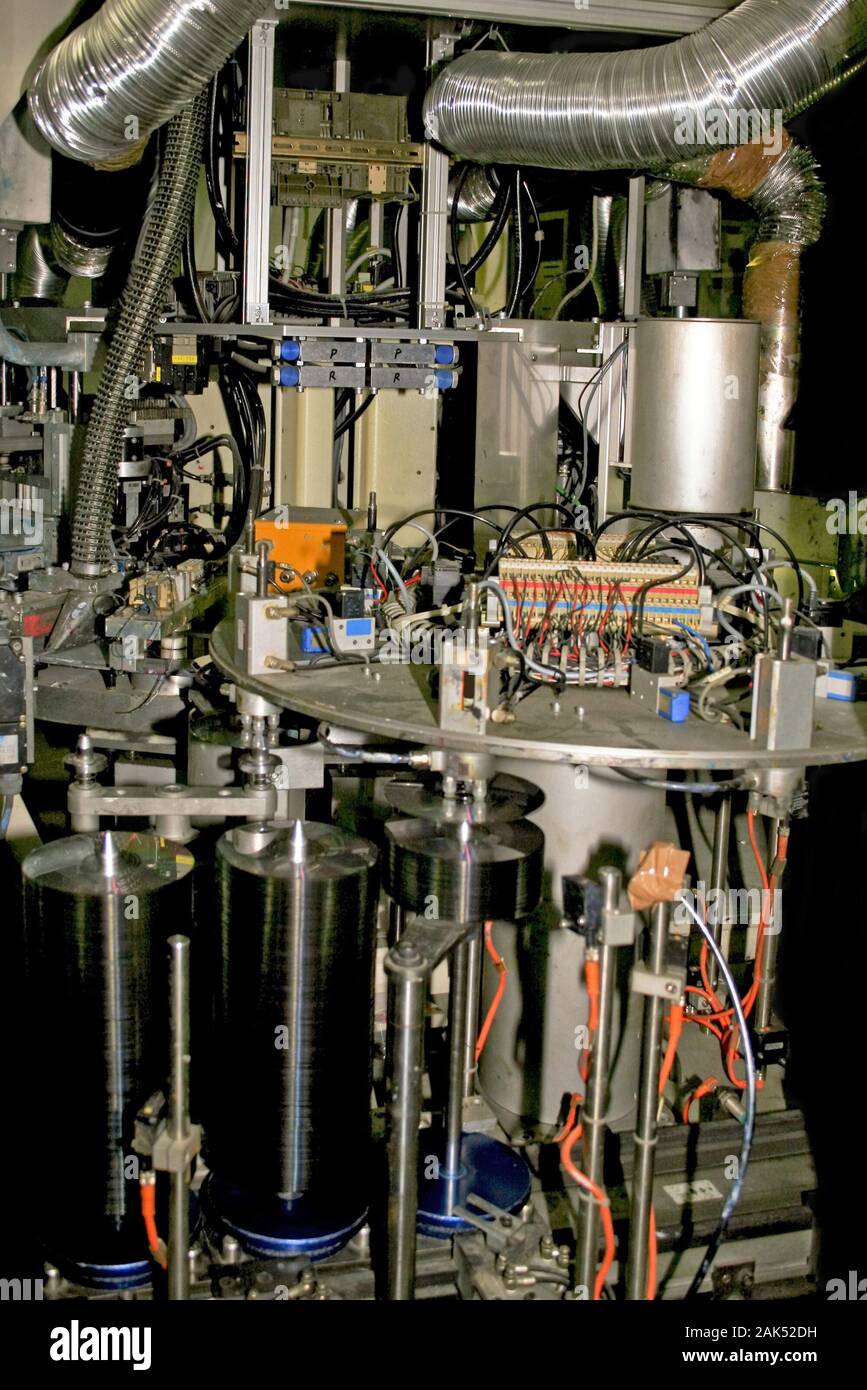 Inside CD and DVD disc production factory Stock Photo - Alamy