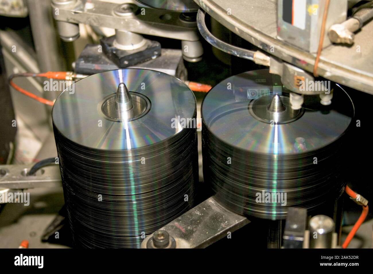 Inside CD and DVD disc production factory Stock Photo - Alamy