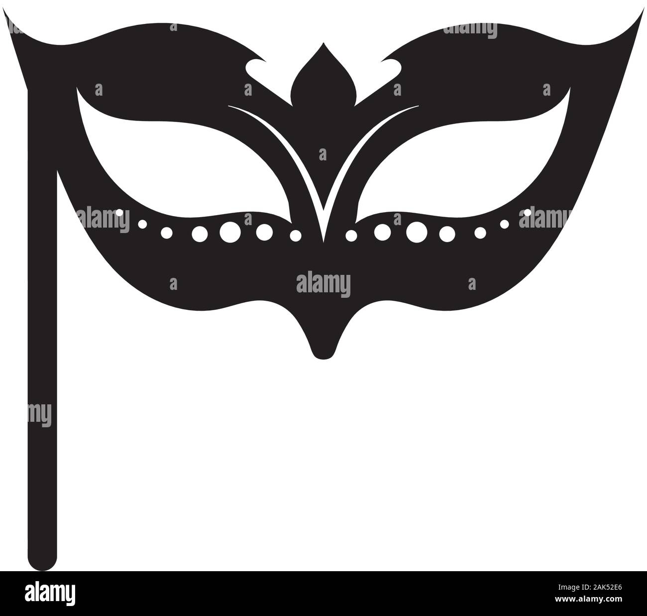 Masquerade Carnival Mask Icon and symbol vector Stock Vector Image ...