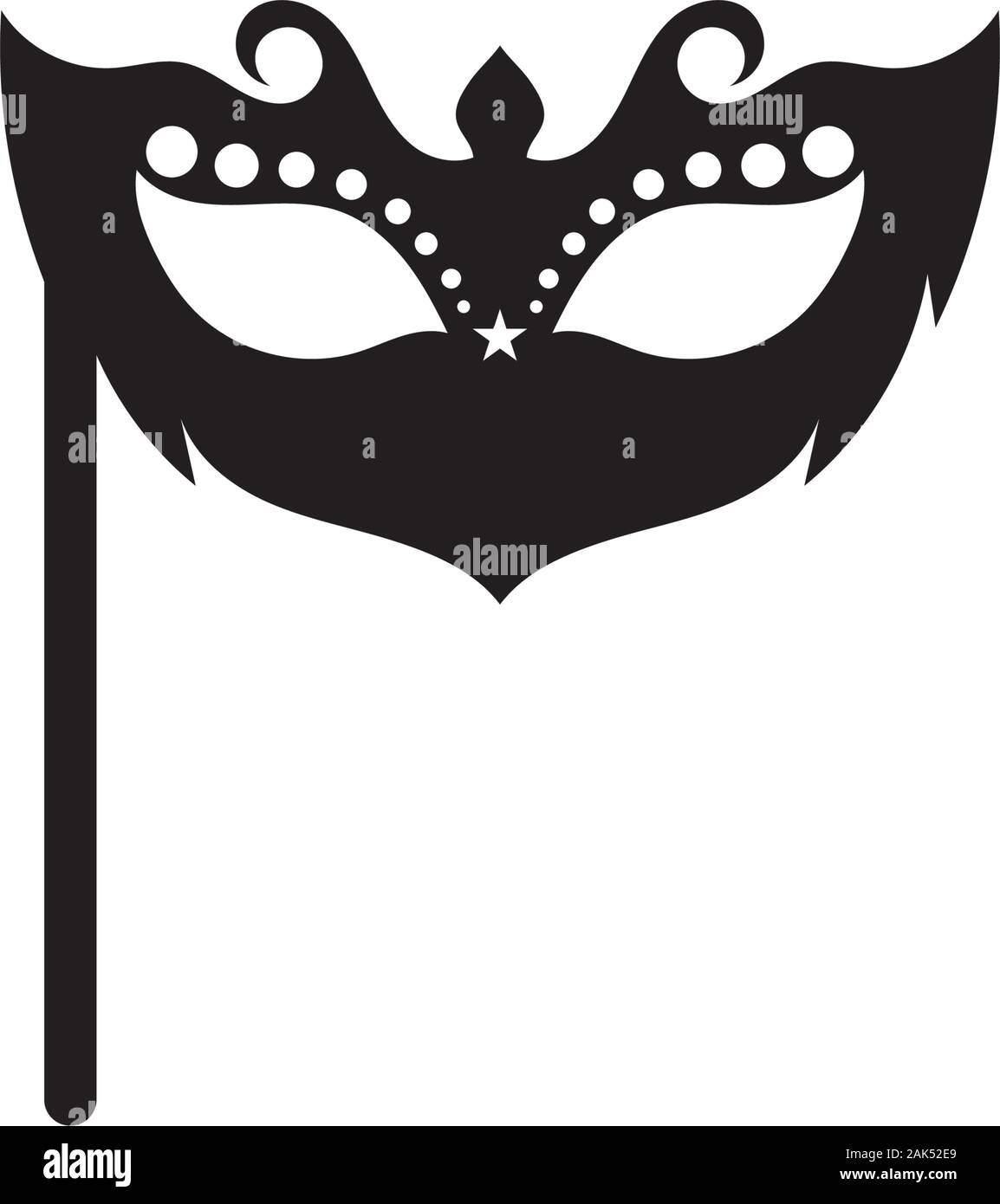 Masquerade Carnival Mask Icon and symbol vector Stock Vector Image ...