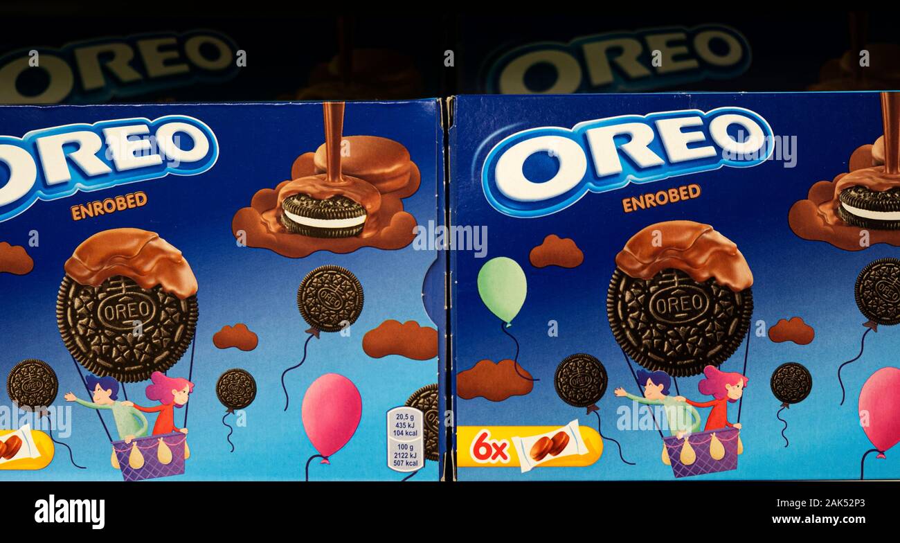 Oreo Enrobed Chocolate Chip Cookies with Vanilla Flavor on a store ...