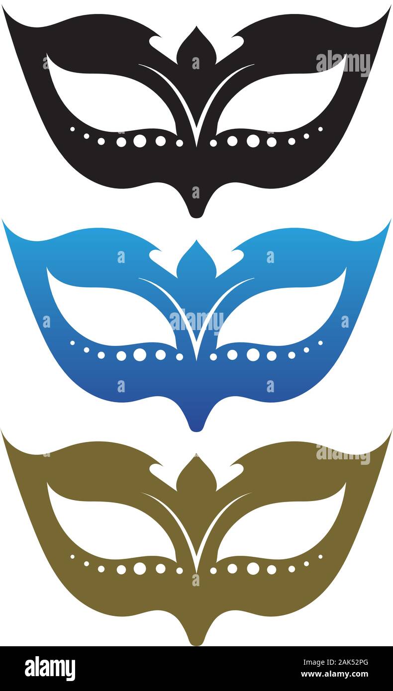 Masquerade Carnival Mask Icon and symbol vector Stock Vector Image ...