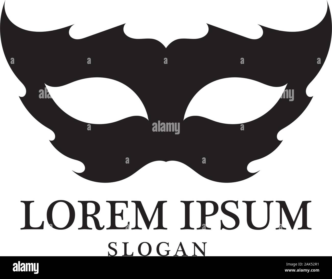 Masquerade Carnival Mask Icon and symbol vector Stock Vector Image ...