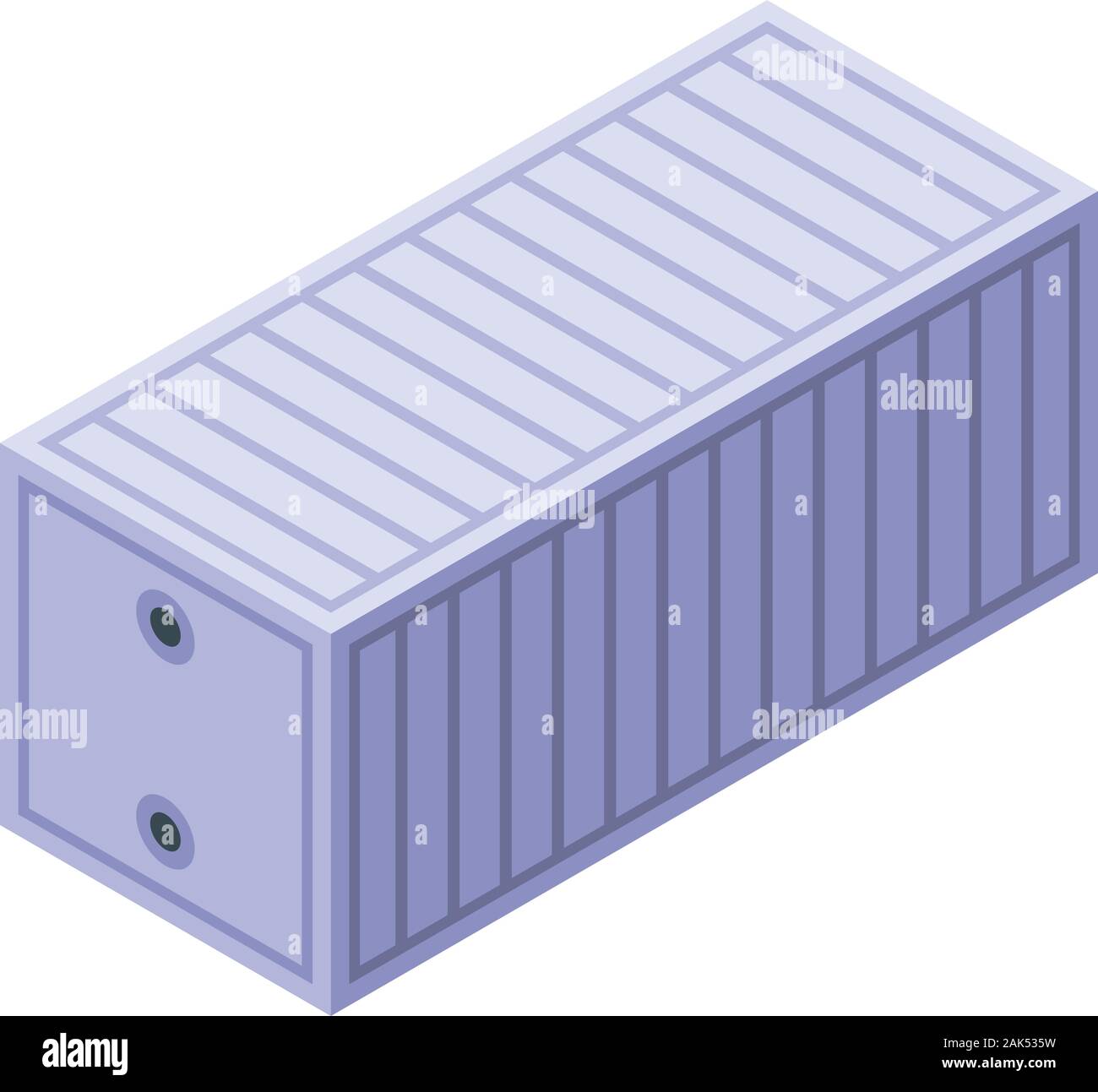 Maritime cargo container icon, isometric style Stock Vector Image & Art ...