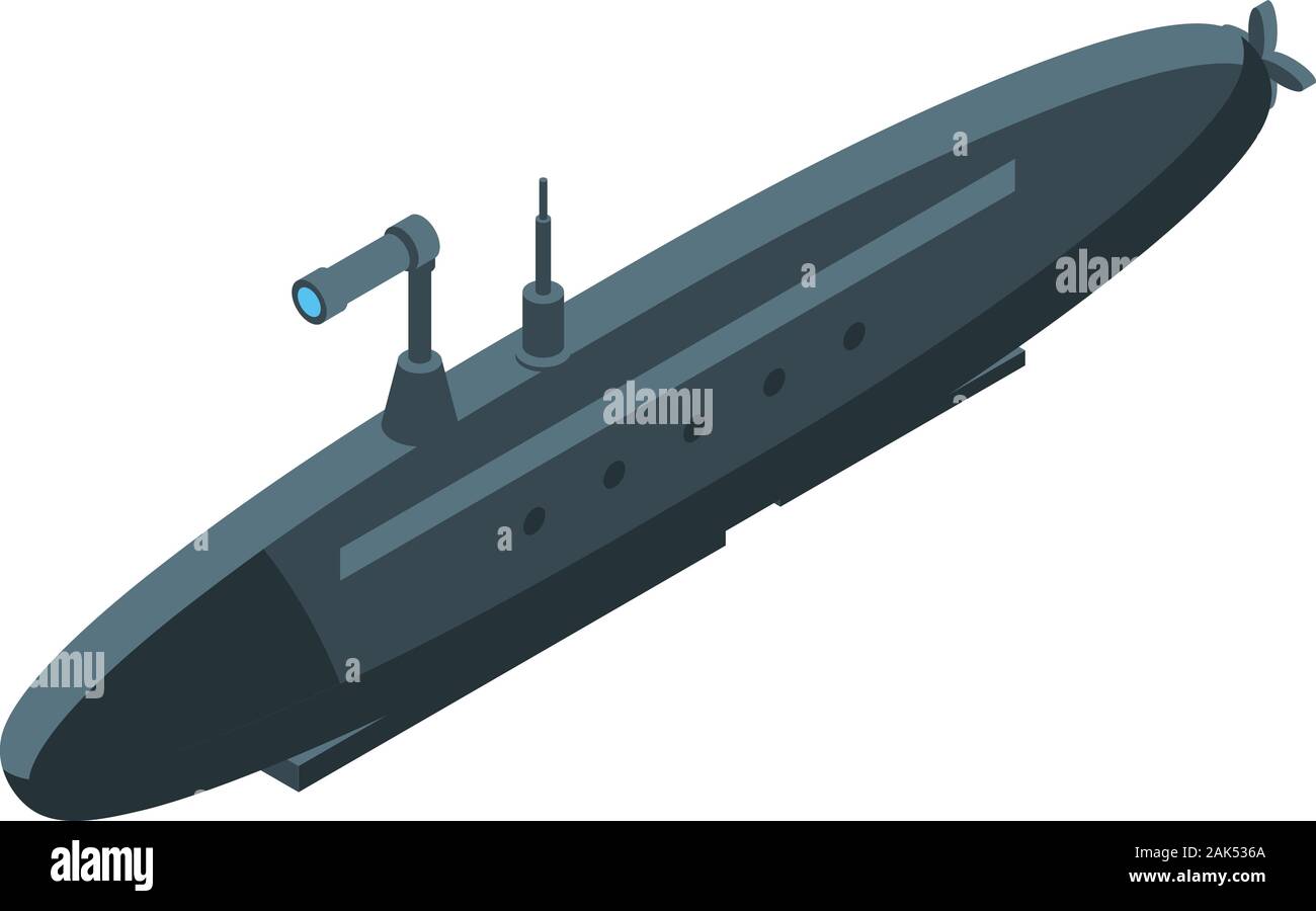 Military submarine icon, isometric style Stock Vector Image & Art - Alamy