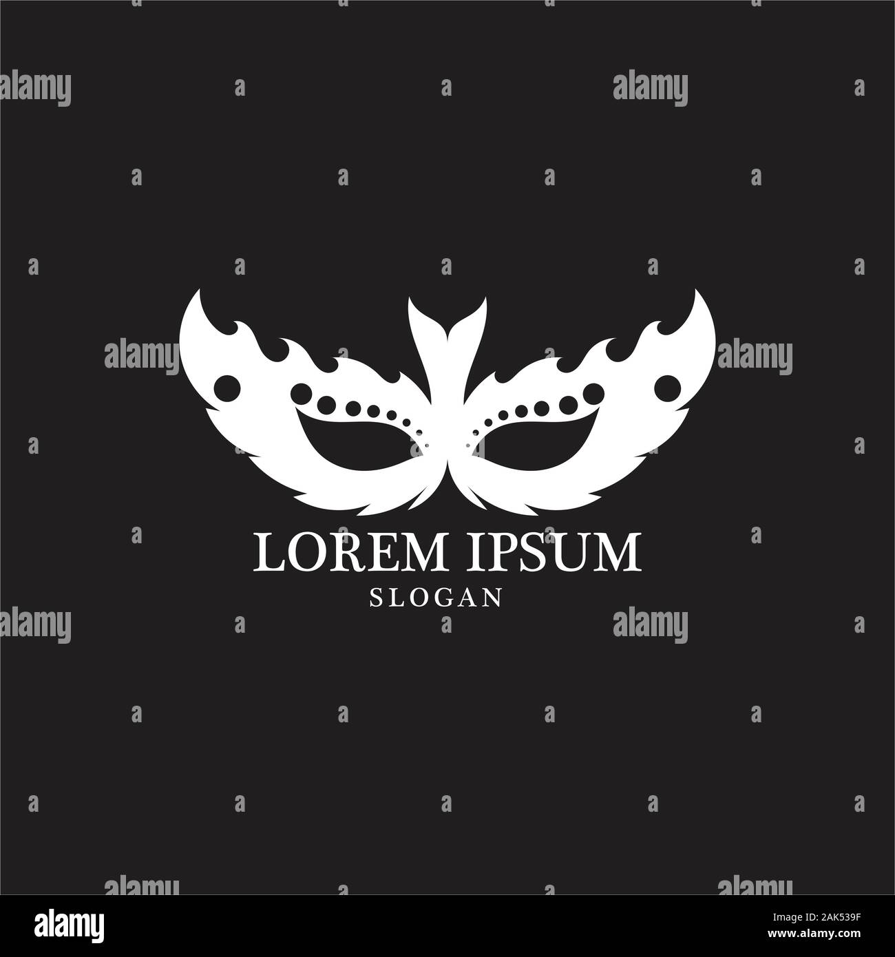 Masquerade Carnival Mask Icon and symbol vector Stock Vector Image ...