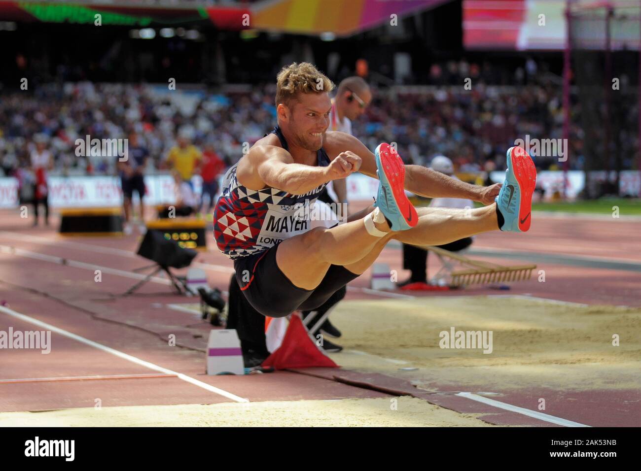 Long jump decathlon men hi-res stock photography and images - Alamy