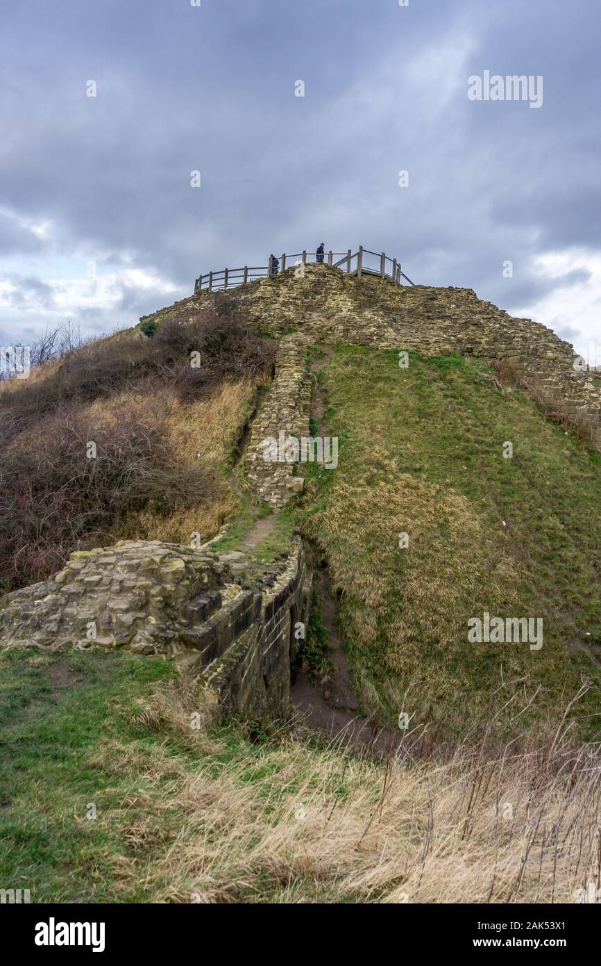 Keep at Sandal Castle, Sandal Magna, Wakefield, West Yorkshire, England ...