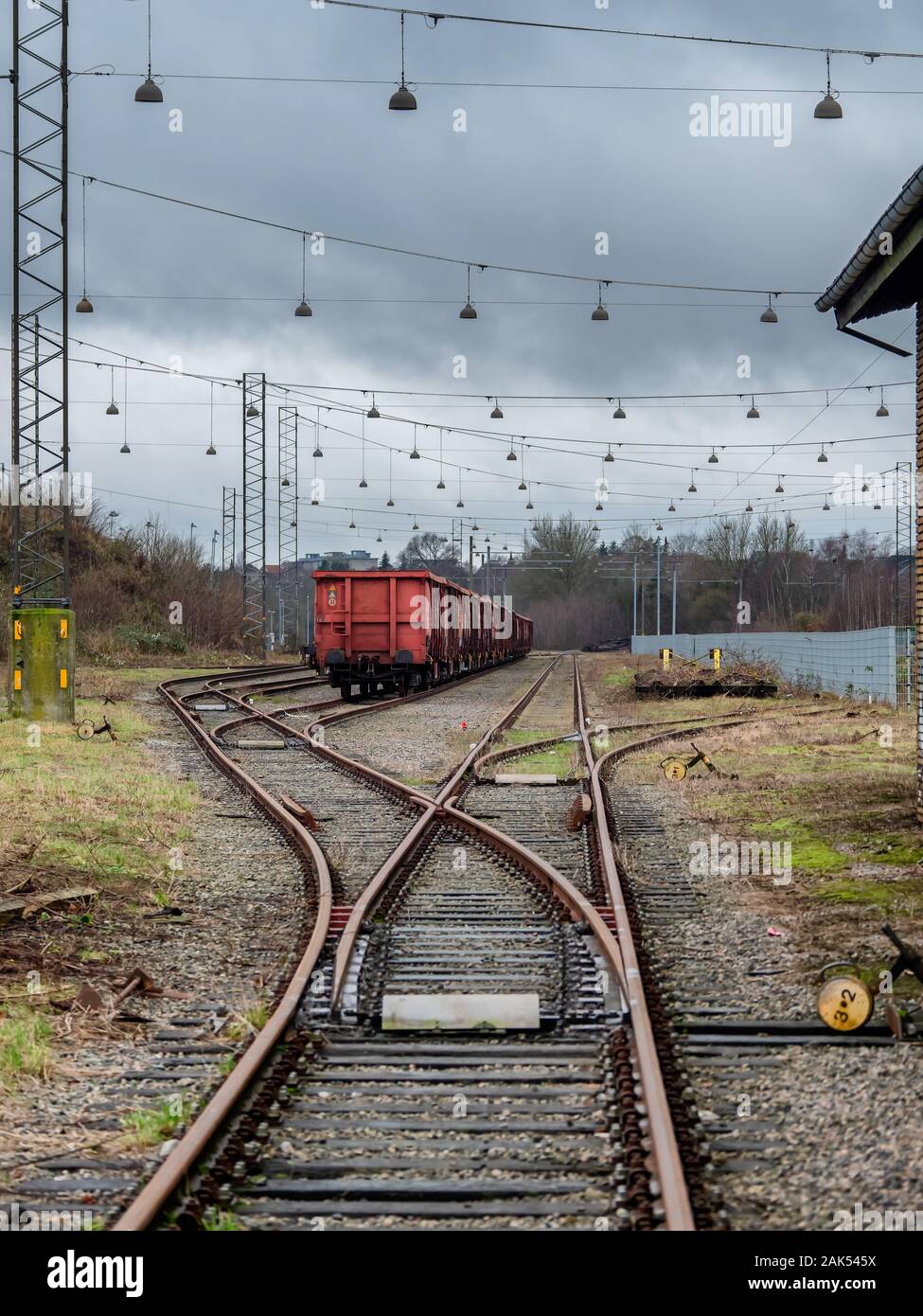 Abandoned trains in Fredericia, Denmark Stock Photo - Alamy