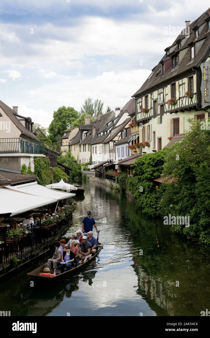 Colmar: Bootstour auf der Lauch im Stadtteil Petite Venice, Elsass ...