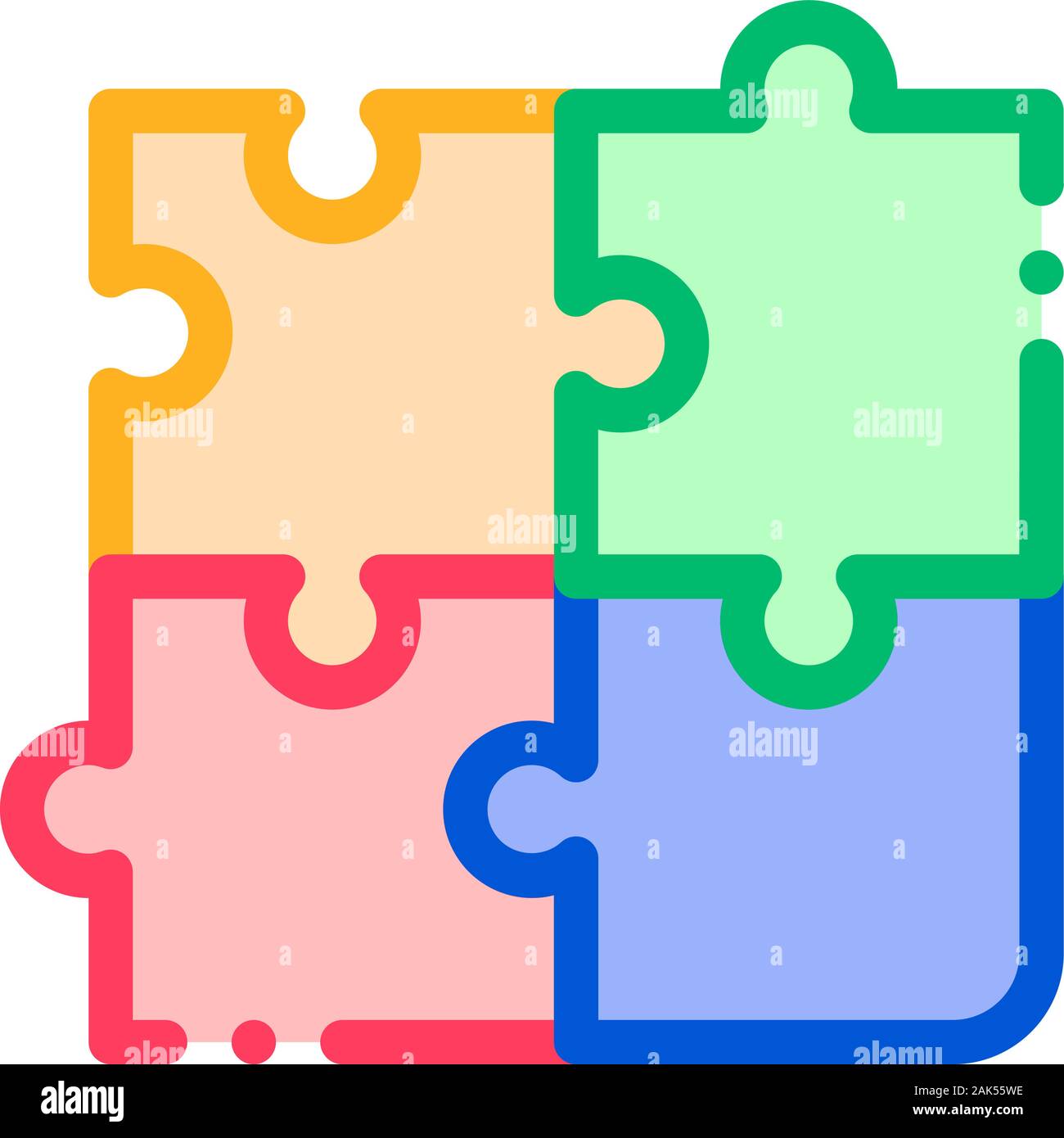 Interactive Kids Game Puzzle Vector Sign Icon Stock Vector Image & Art ...