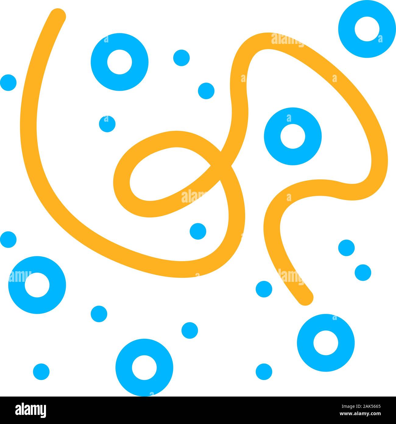 Microscopic Bacterium Organism Vector Sign Icon Stock Vector Image ...