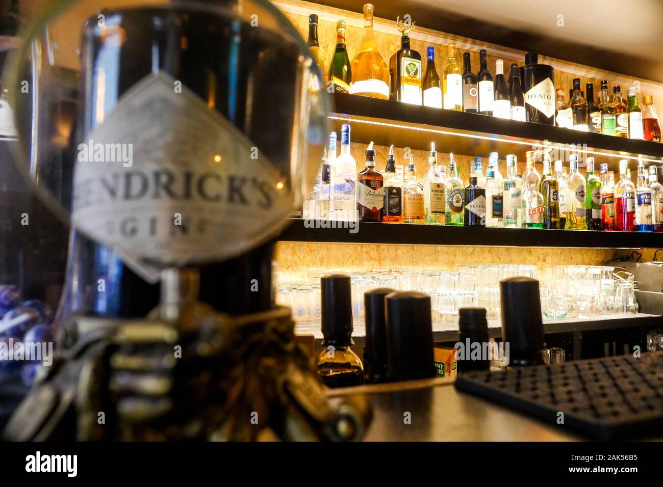 Café, Lyon, Rhone, France Stock Photo - Alamy