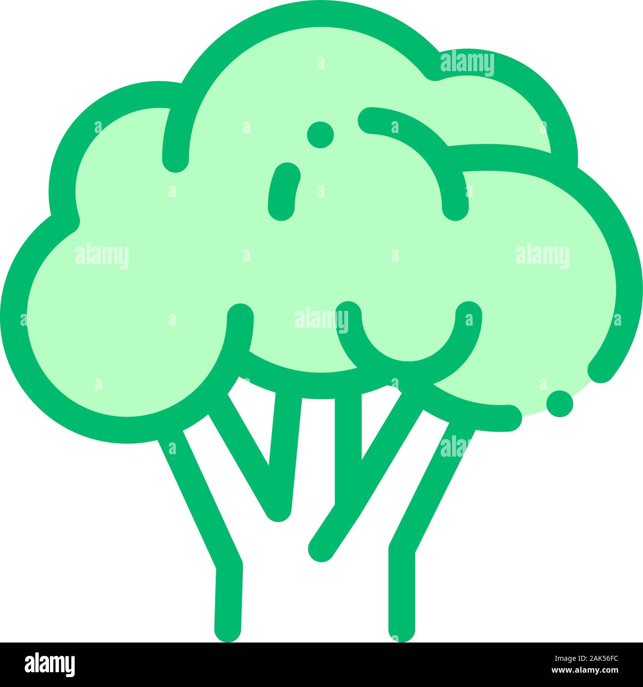 Healthy Food Vegetable Rapini Vector Sign Icon Stock Vector Image & Art ...