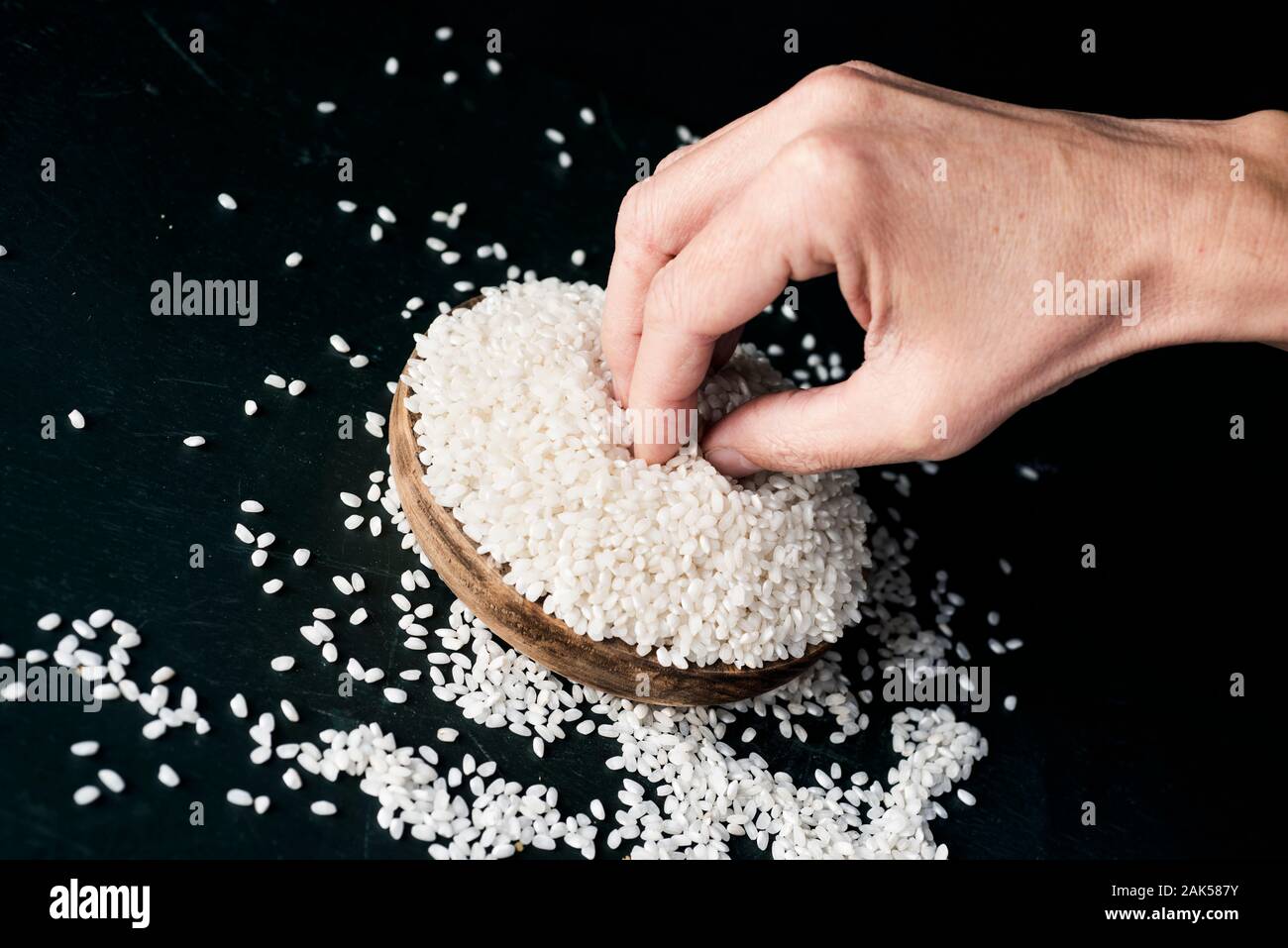 Man eating rice hi-res stock photography and images - Alamy