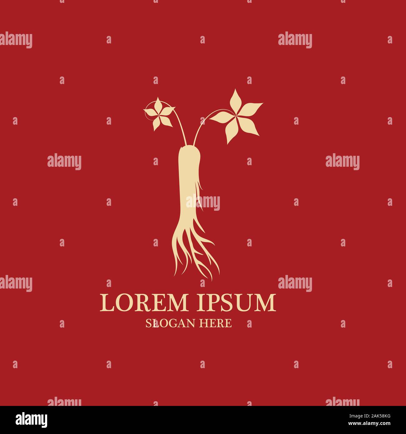 Ginseng vector icon illustration design Stock Vector Image & Art - Alamy