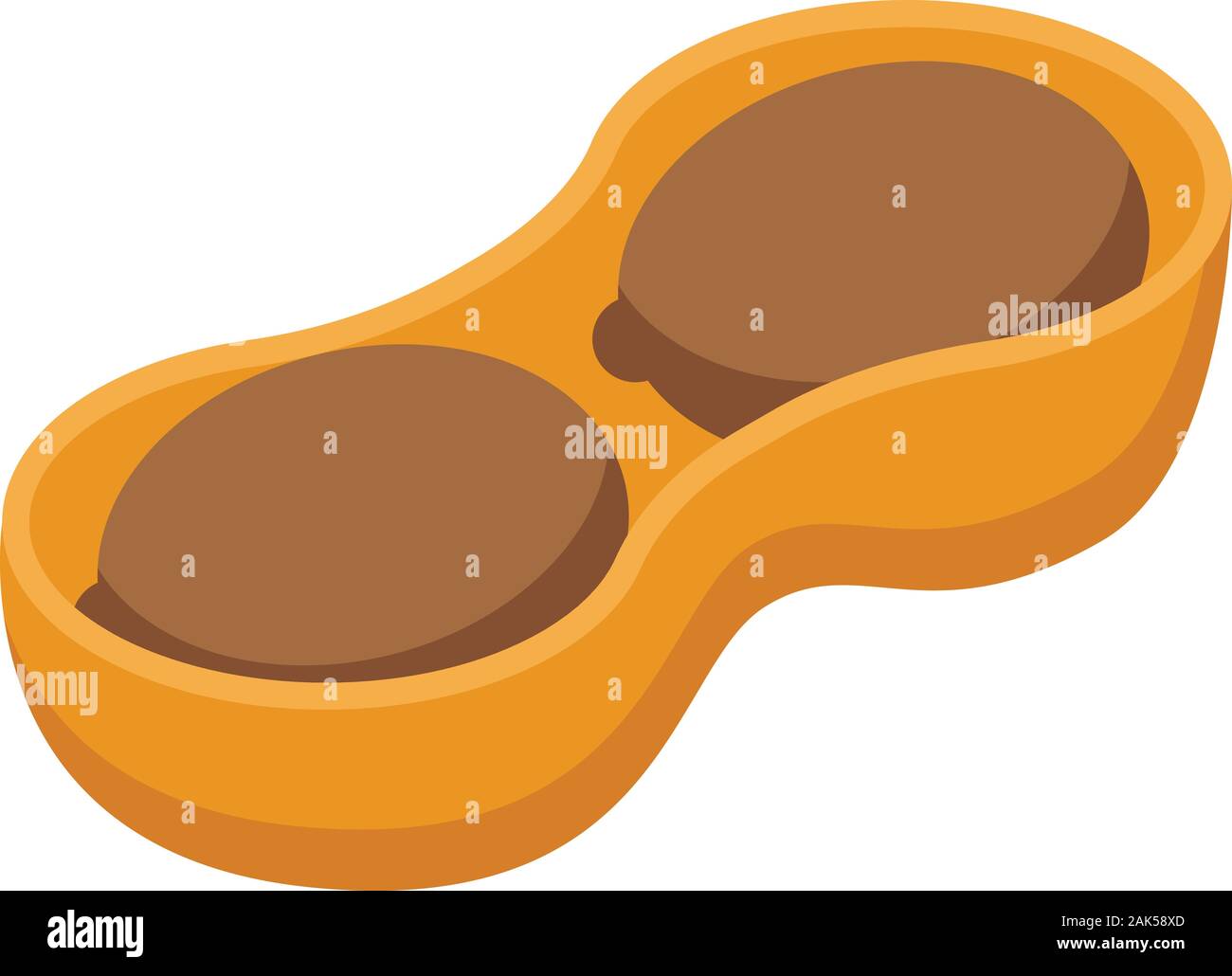 Peanut in shell icon, isometric style Stock Vector Image & Art - Alamy