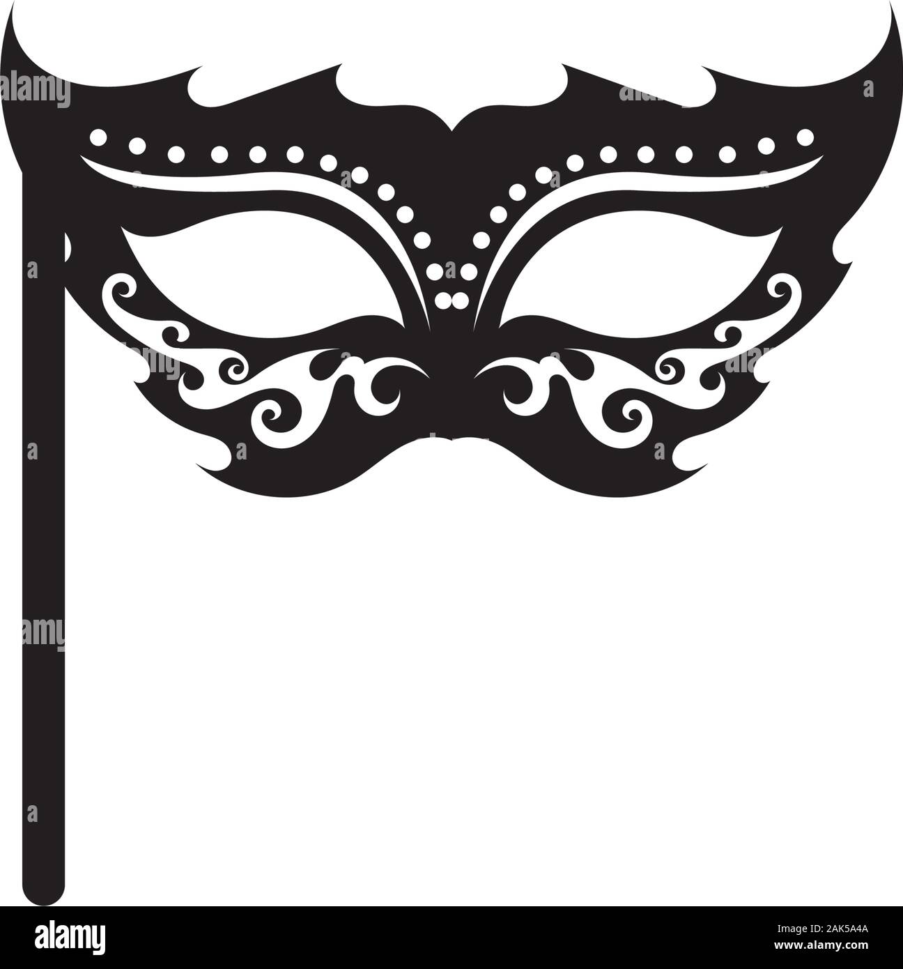 Masquerade Carnival Mask Icon and symbol vector Stock Vector Image ...