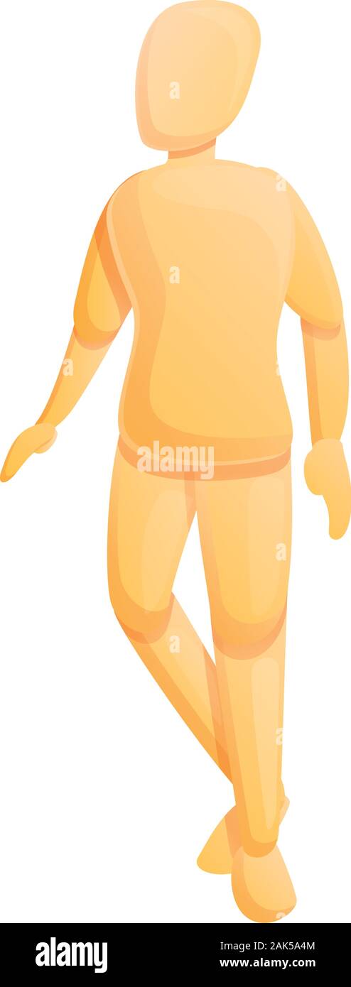 Mannequin model icon. Cartoon of mannequin model vector icon for web ...