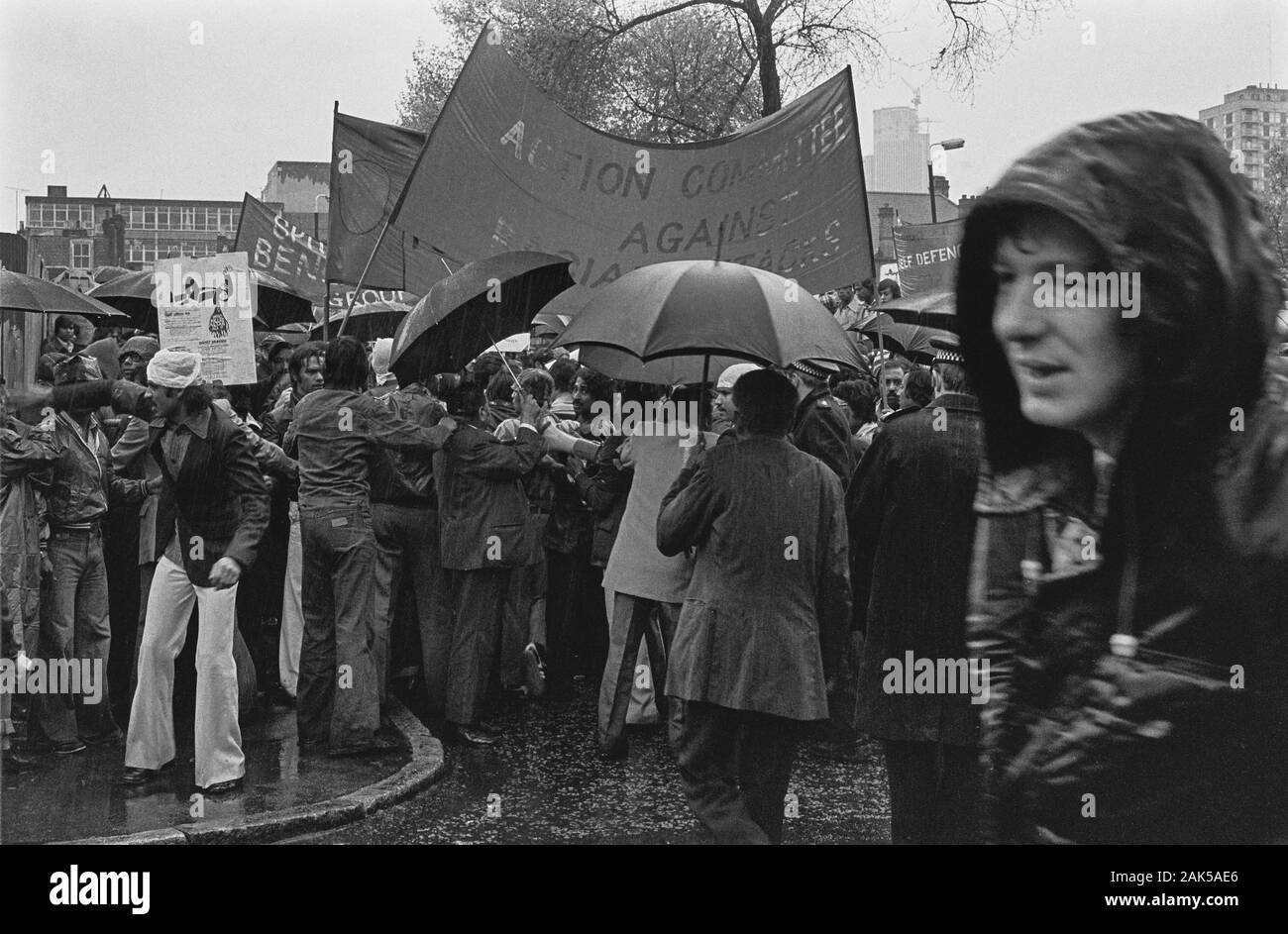 Altab Ali Demonstration May 1978 Stock Photo - Alamy