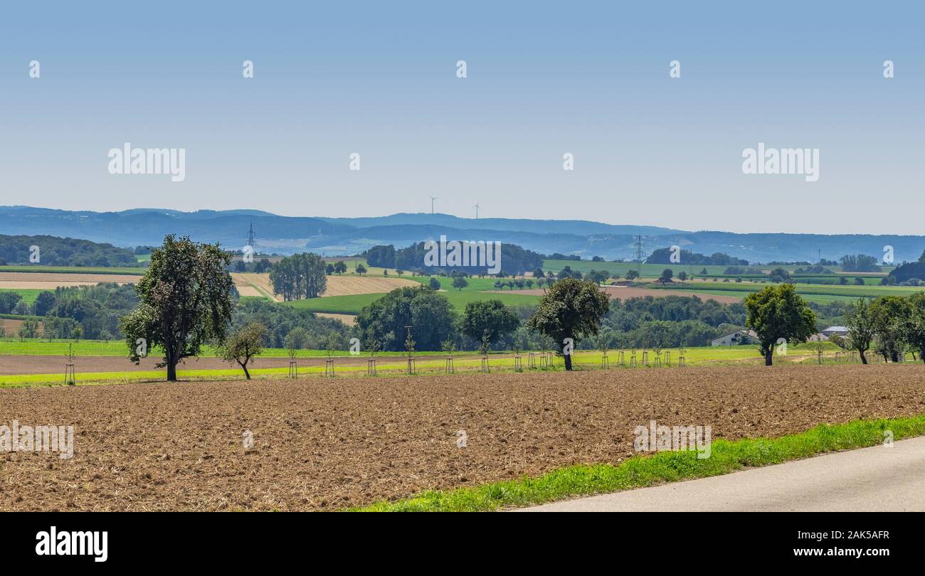 rural landscape in Southern Germany at late summer time Stock Photo - Alamy