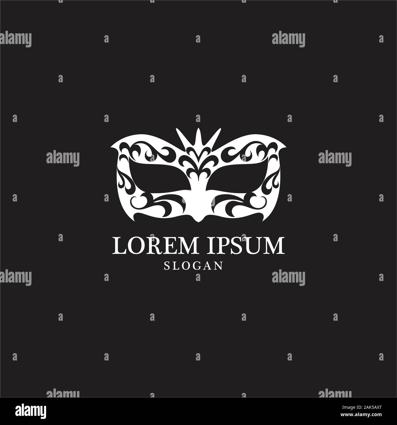 Masquerade Carnival Mask Icon and symbol vector Stock Vector Image ...