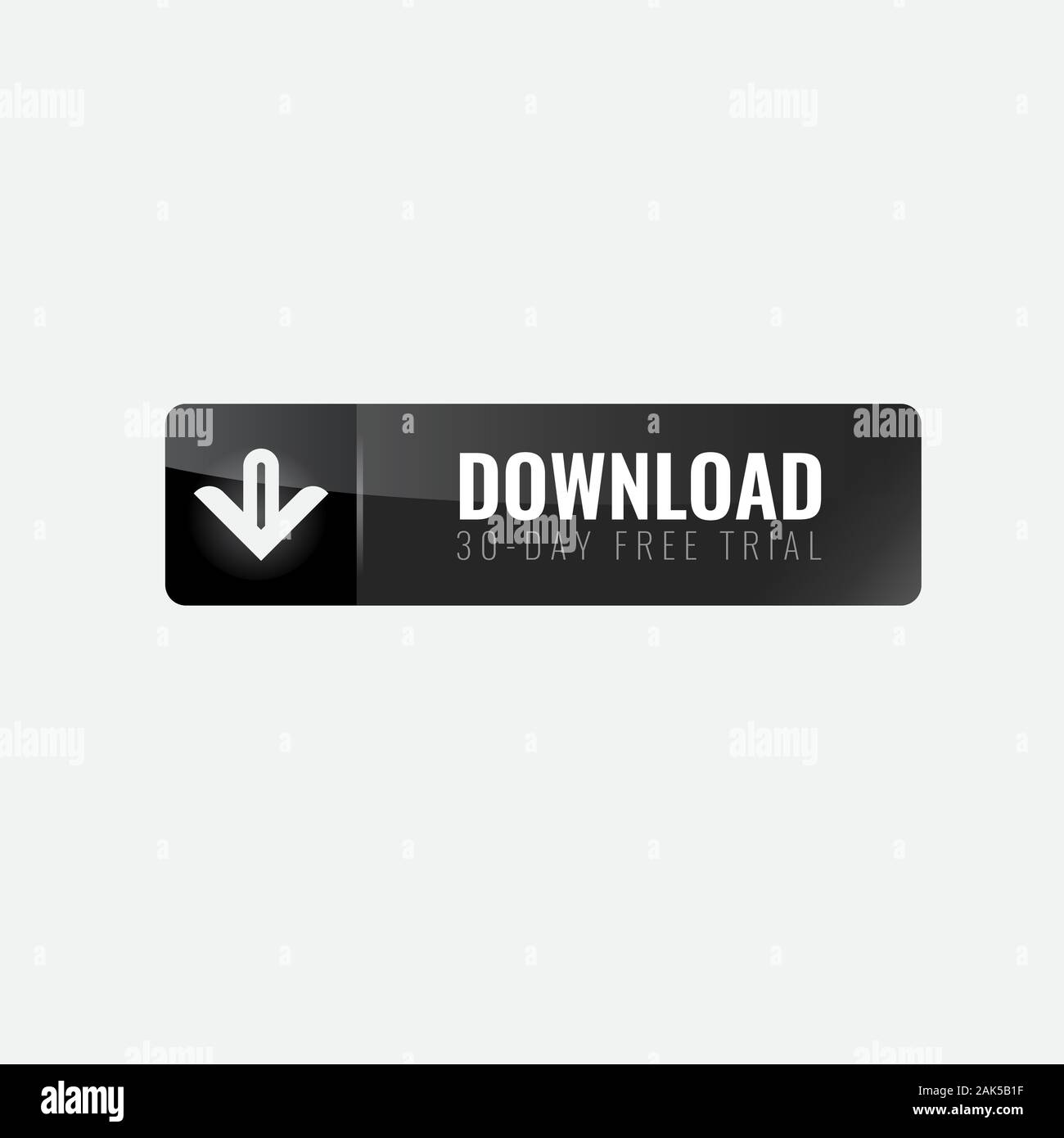 Download Icon on shiny long horizontal rectangle Internet Button ...