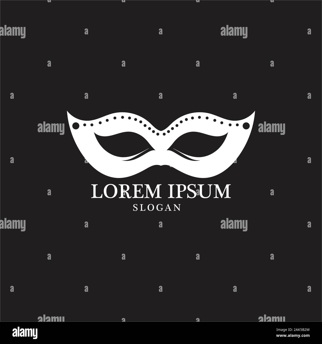 Masquerade Carnival Mask Icon and symbol vector Stock Vector Image ...