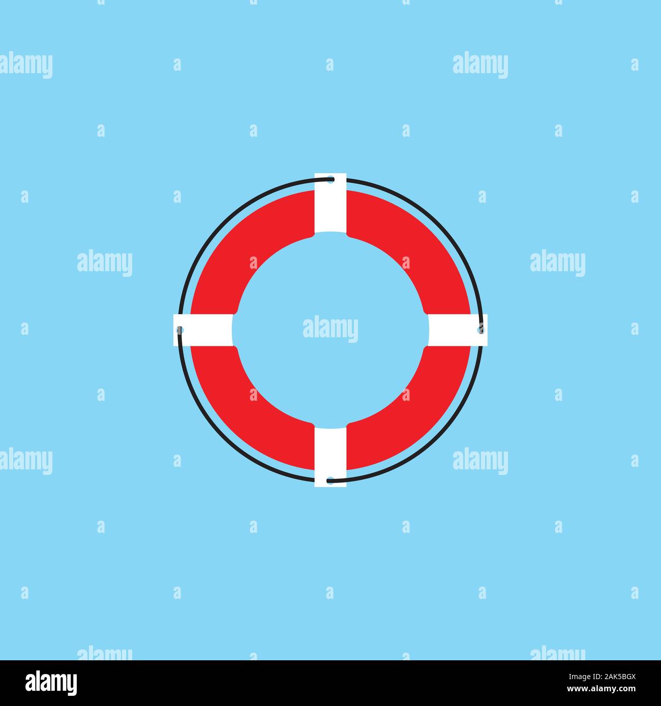 Lifebuoy logo icon vector ilustration template Stock Vector Image & Art ...
