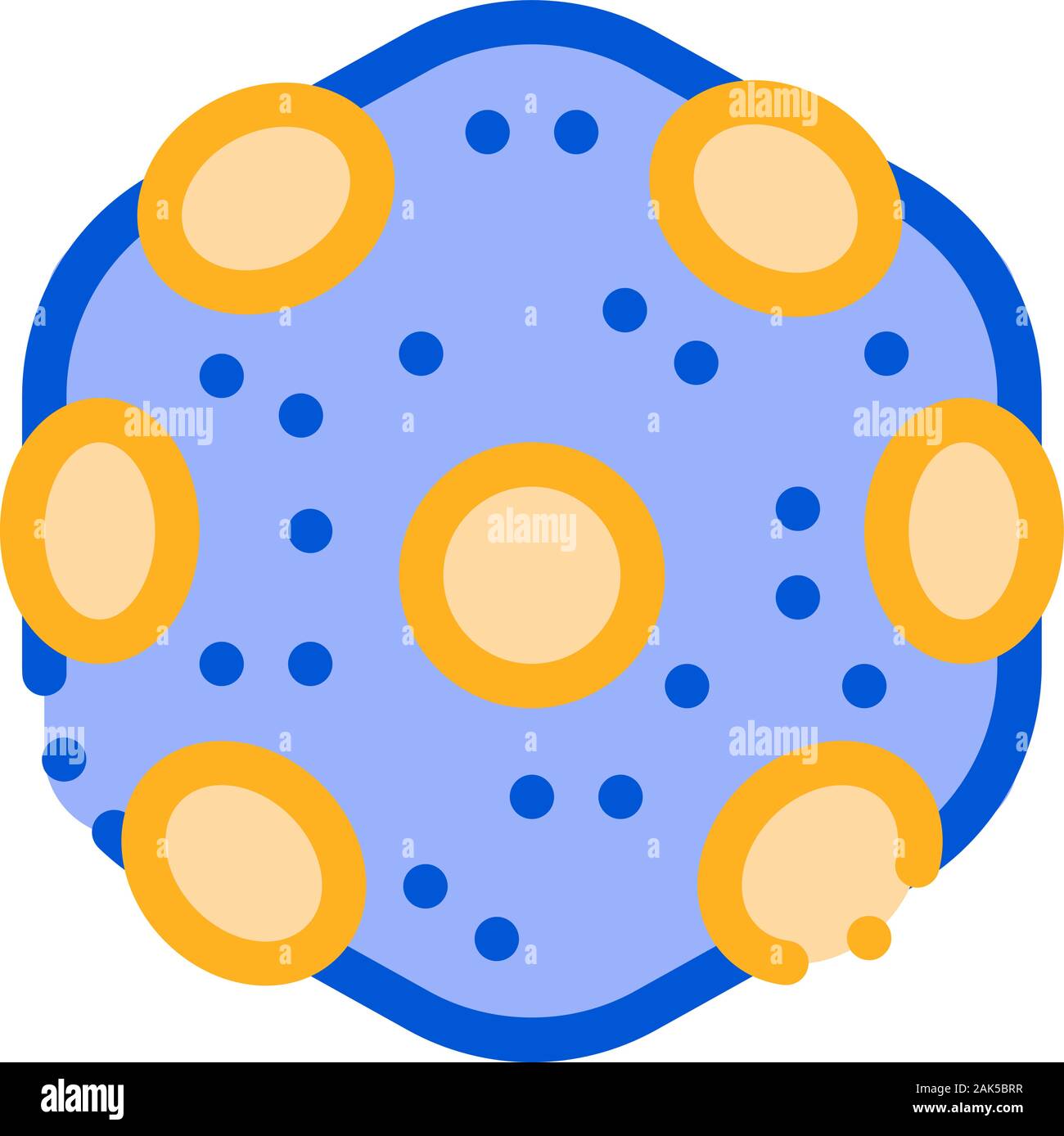 Laboratory Microscopic Bacterium Vector Sign Icon Stock Vector Image ...