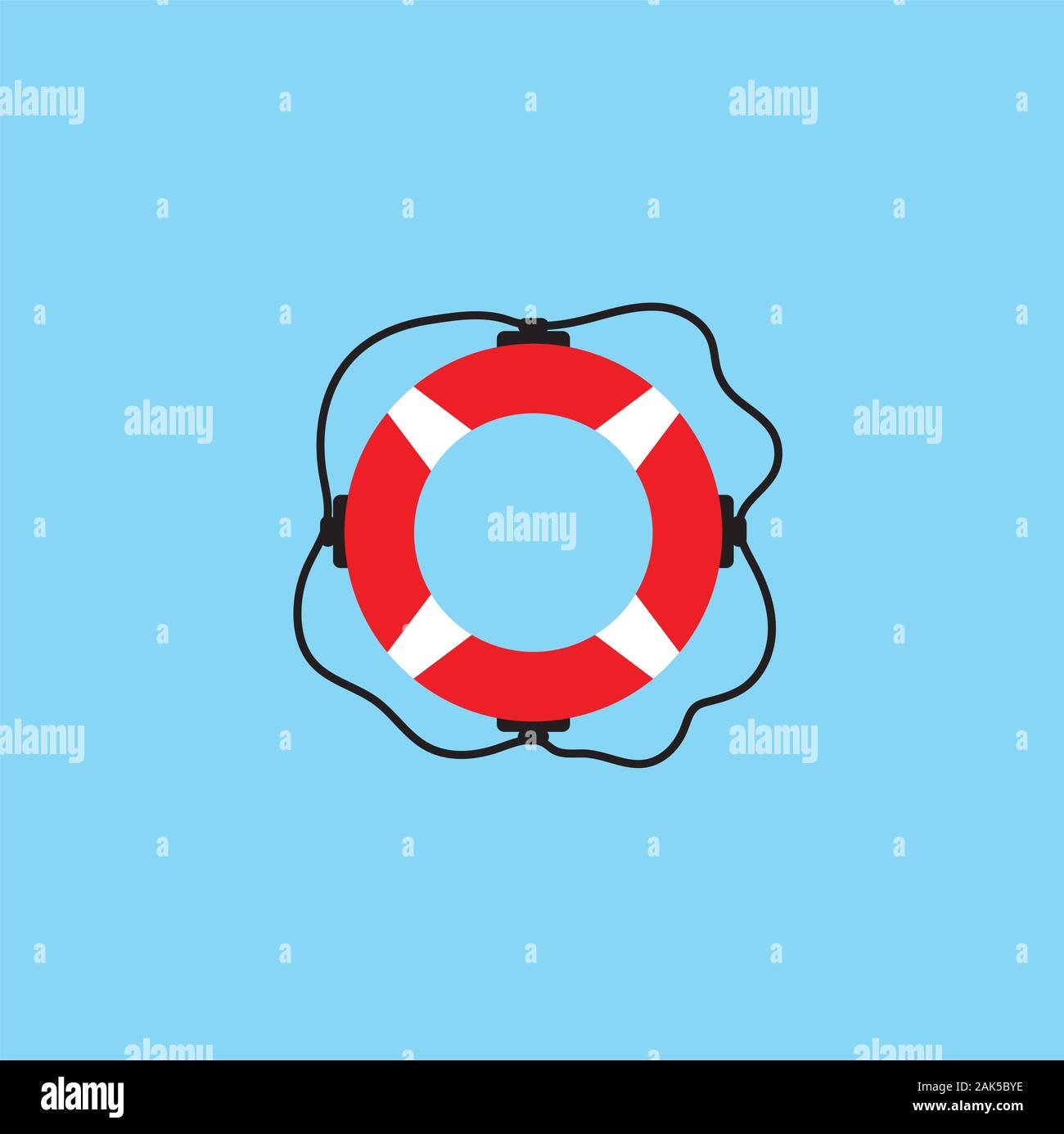 Lifebuoy logo icon vector ilustration template Stock Vector Image & Art ...