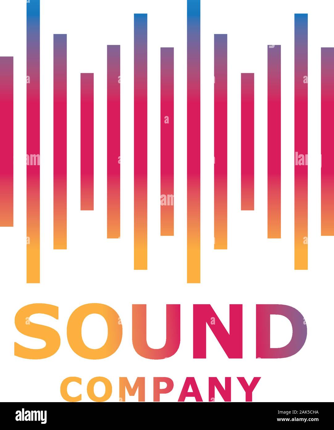 Sound waves vector illustration design template Stock Vector Image ...