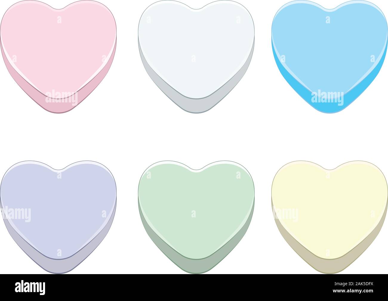Blank Candy Heart Clip Art