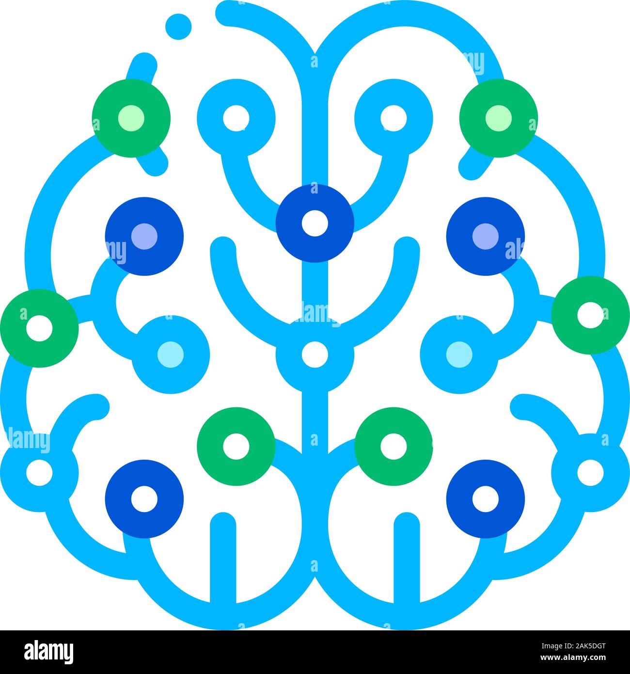 Artificial Intelligence Brain Vector Sign Icon Stock Vector Image & Art ...