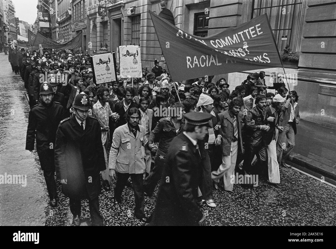 Altab Ali Demonstration May 1978 Stock Photo - Alamy