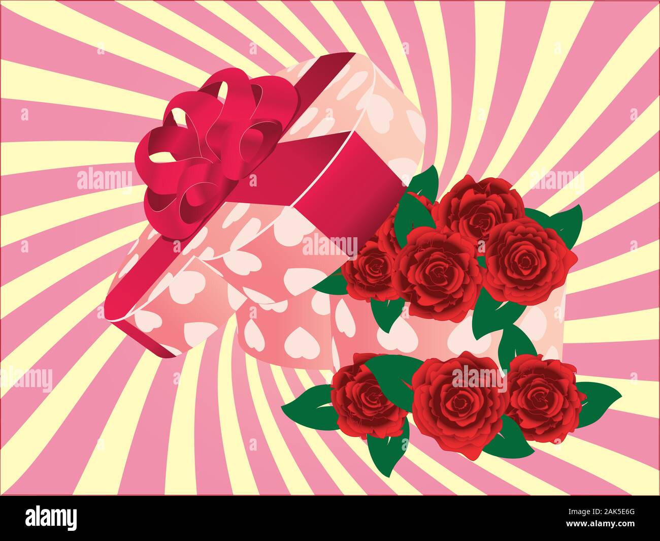 Romantic white gift shaped Stock Vector Images - Alamy