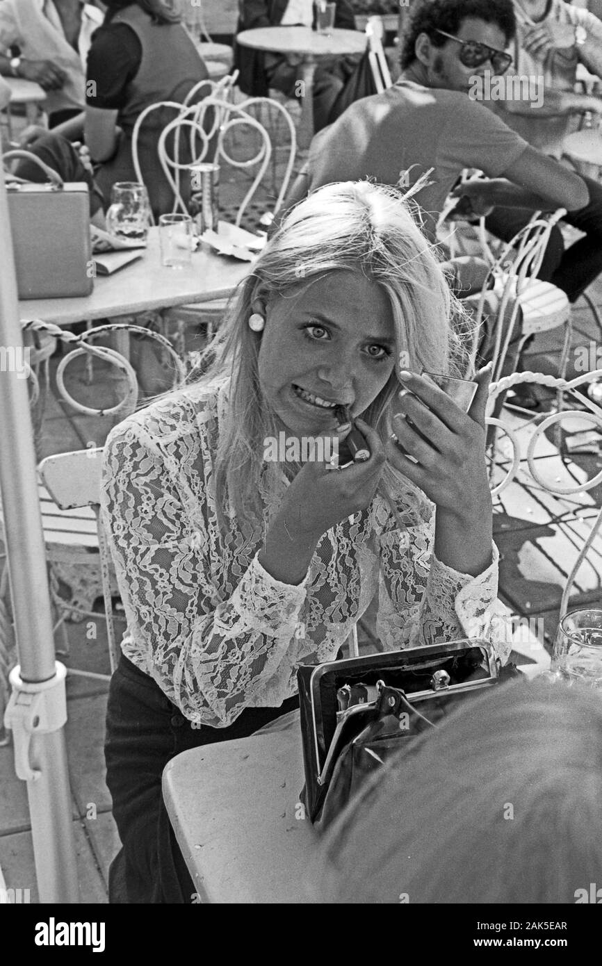 Am Filmset zu Som hon bäddar far han ligga mit Harald Leipnitz, Lil ...