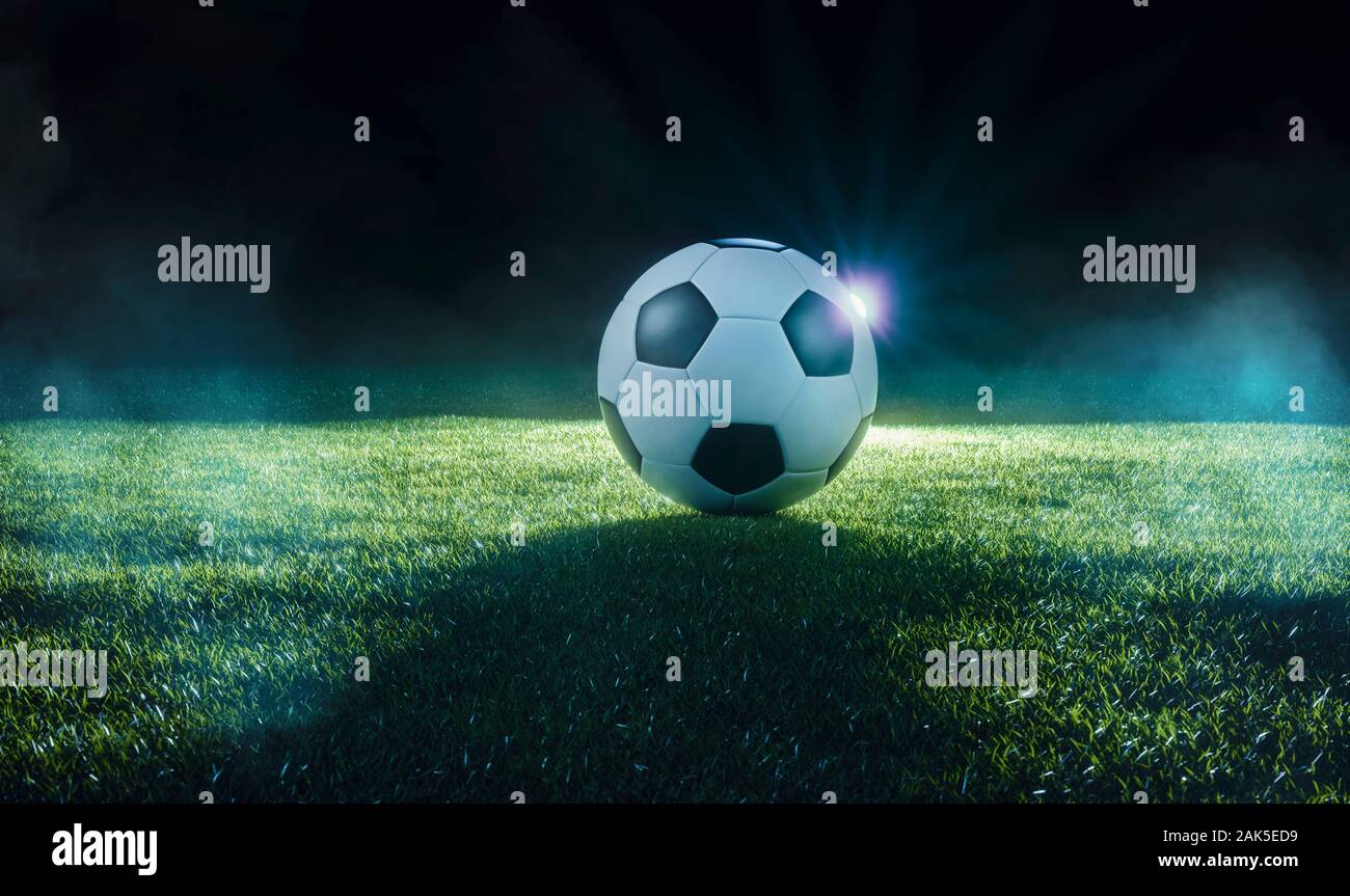 Football field low angle hi-res stock photography and images - Alamy